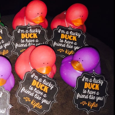 PRINTABLE VALENTINE TAGS Chalkboard I'm A Lucky Duck to Have You as a ...