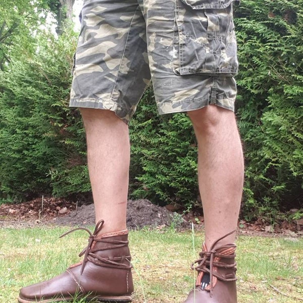 Birka Shoes HAND SEWN for Vikings / PROMOTION / Medieval Shoes / Thick ...