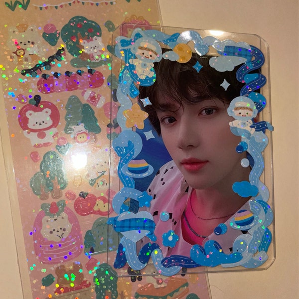 Polco Decorating Stickers Holographic Photo Cards Journals Penpal ...