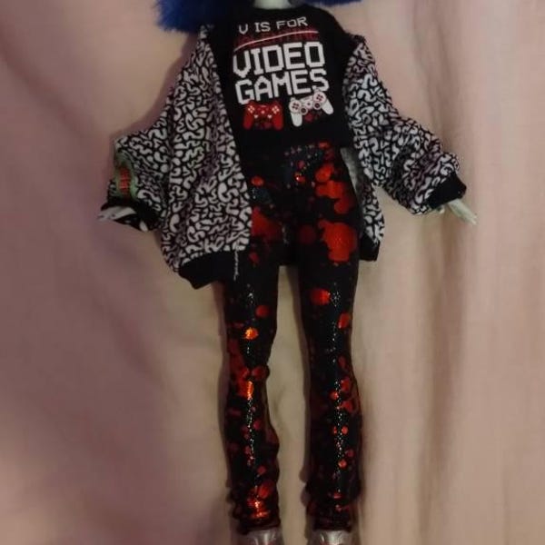 Haunt Couture Doll Clothes: "blood Leggings" Dress High Fashion Dress ...