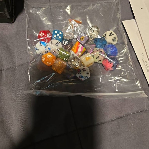 Mystery Bulk Random Dice Scoop | Mixed Dnd Polyhedral Scoop of Dice ...