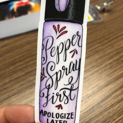 Pepper Spray First, My Favorite Murder Sticker, MFM Sticker, Murderino ...