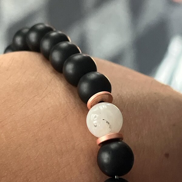 Mindfulness Gift Bracelet Man Tigers Eye Bracelet Crystal Bracelet ...
