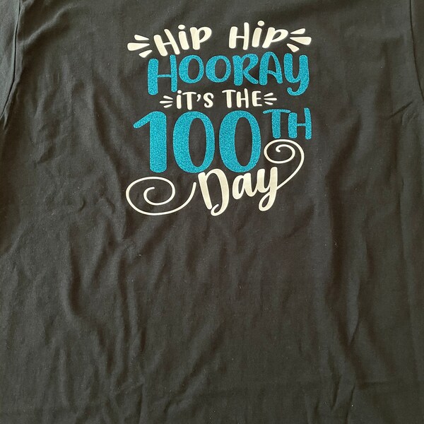 Hip Hip Hooray It's 100th Day Cuttable Design SVG PNG DXF & Eps Designs ...