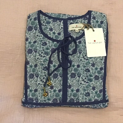 Hand Block Printed Wrap Dress Green Block Print Dress Summer - Etsy