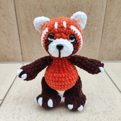 Crochet Red Panda Pattern Amigurumi Red Panda Pattern Panda Diy Toy ...
