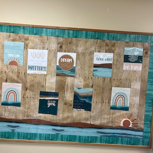 Boho Ocean Back to School and End of Year Bulletin Board Kit - Etsy