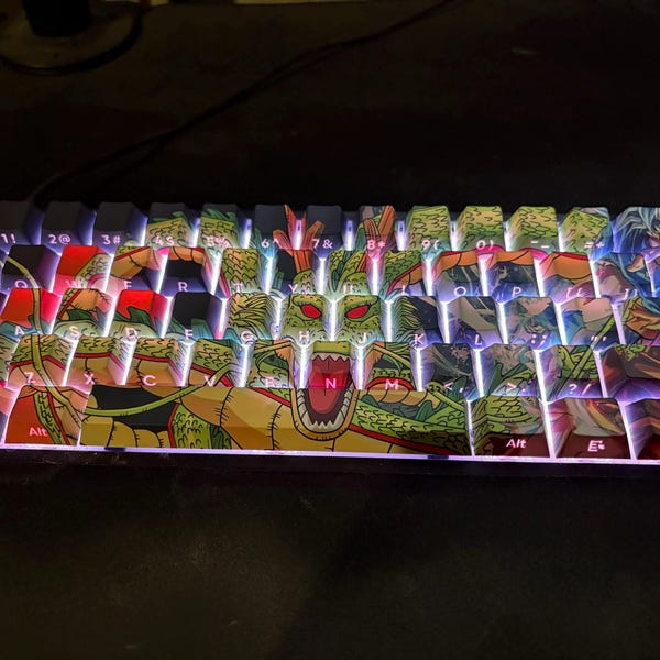 KDA All Out Seraphine - Seraphine Superstar Lol Series Keycap Set, 127 Keys PBT for Mechanical ...