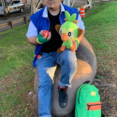 POKEMON Trainer ASH Ketchum Costume adult Full Set W/ Twill Hat Cosplay ...