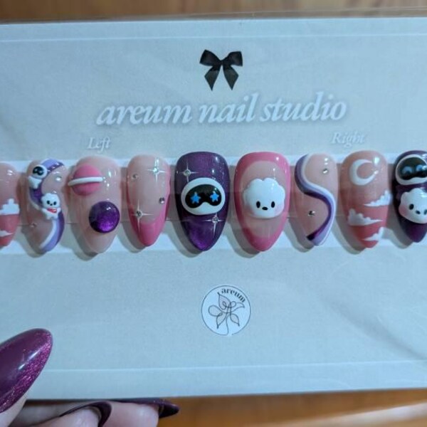 BTS Jin Wootteo & RJ Inspired Press-on Nails - Etsy