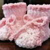 CROCHET PATTERN PDF- Crochet Baby Booties Winter Snowflake, Baby Shoes ...