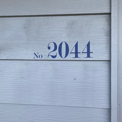 House Number Decals, Curb Appeal House Number Stickers, Custom Decals ...