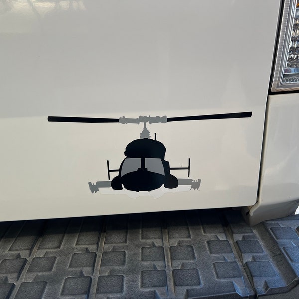 B222 Helicopter Hand Assembled Multi-colored VIP Vinyl Decal Window ...