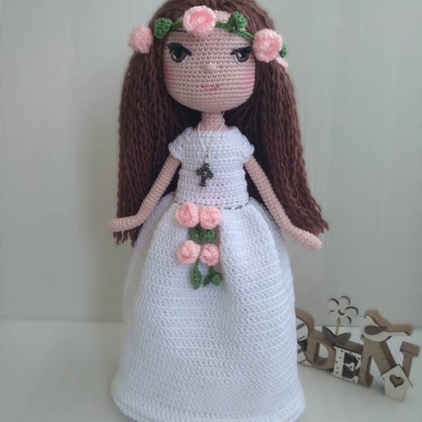 Crochet Doll Pattern: Yasemin Doll With Rose Costume (PDF) - Etsy