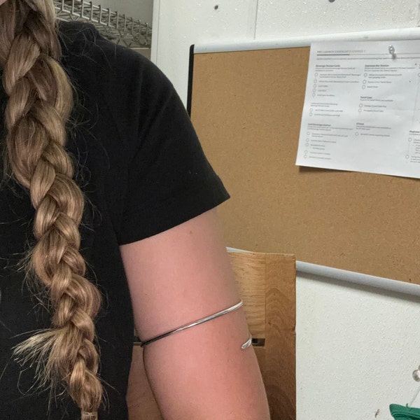 Minimalist Simple Arm Band / Upper Arm Cuff / Thin Arm Band / Upper Arm ...