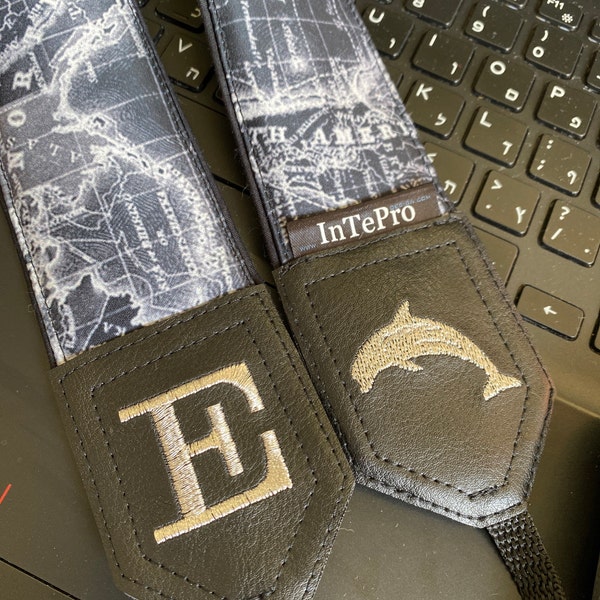 World Map Camera Strap. Personalized Camera Strap. North America ...