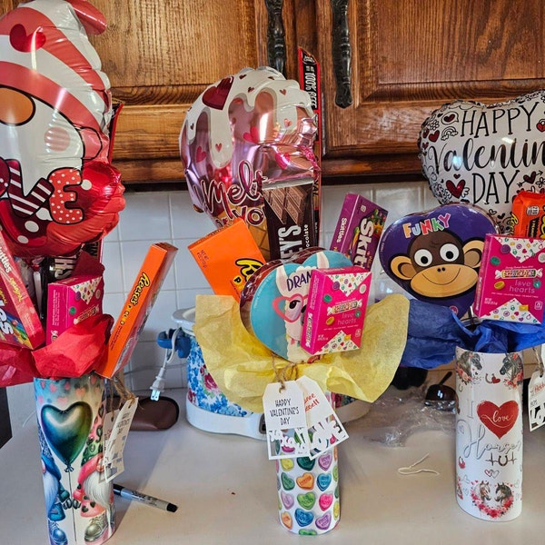3D Valentine's Day Inflated Tumbler Wrap, Puffy Heart Conversation ...