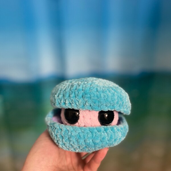 PATTERN: Low Sew Cleo the Clam Pattern - Amigurumi Clam Pattern ...