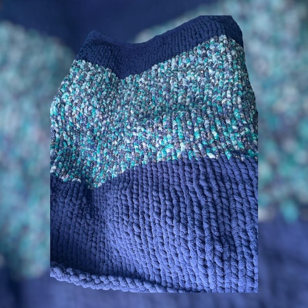 Chunky Knit Blanket Mini Course & Video Tutorial, How to Make a Chunky ...