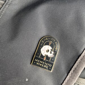 Raven Enamel Pin Bird Pin Art Deco Pin Goth Pin Avian Pin Black Pin Lapel Pin Brooch Pin ...