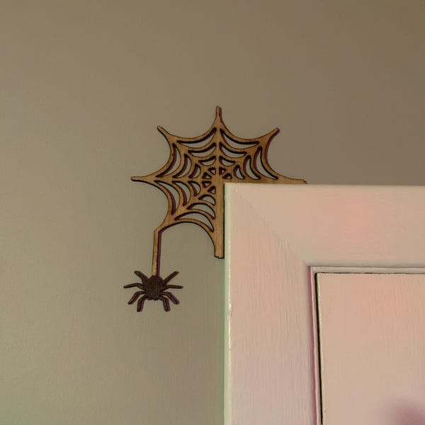 Spooky Cat Holding Bat, Halloween Wooden Door Accent, Spooky Decor, Cat ...