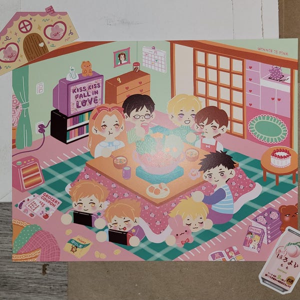 OHSHC New Year Hot Pot Nabe Party Art Print - Etsy