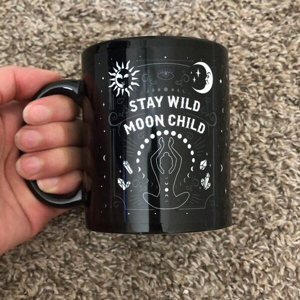 Skeleton Mug, Moon Phase Mug, Moon Mug, Moon Phases, Celestial Mug ...