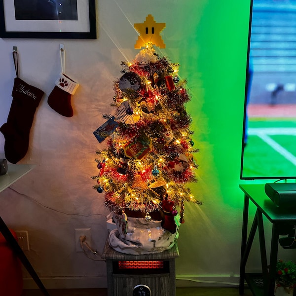 Super Mario Power Star Tree Topper - Etsy