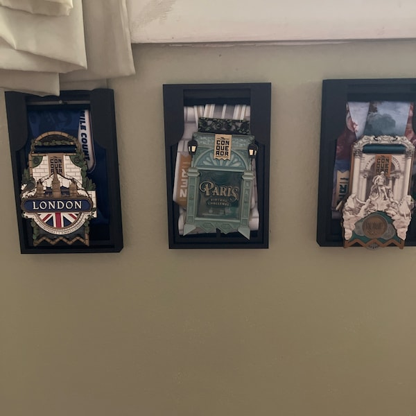 Medal Display Frame | Conqueror Challenge Medals | Wall Display for ...