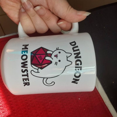 Dungeon Meowster Mug Funny Dnd Dungeon Master Gift for Cat Lovers - Etsy
