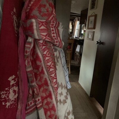 Throw Shawl Chakra Design Yak Sheep Polar Fleece Wool Yarn Blend ...