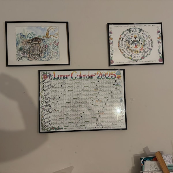 Wheel of the Year A4 Planner Size Pagan Goddess Wall Art Image Poster ...