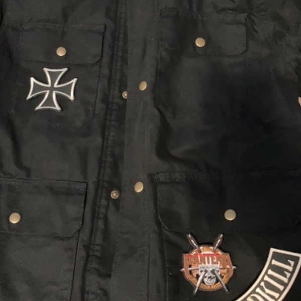 Rib Rocker Custom Embroidered Motorcycle Biker Patch 6" - 17" - Sizes ...