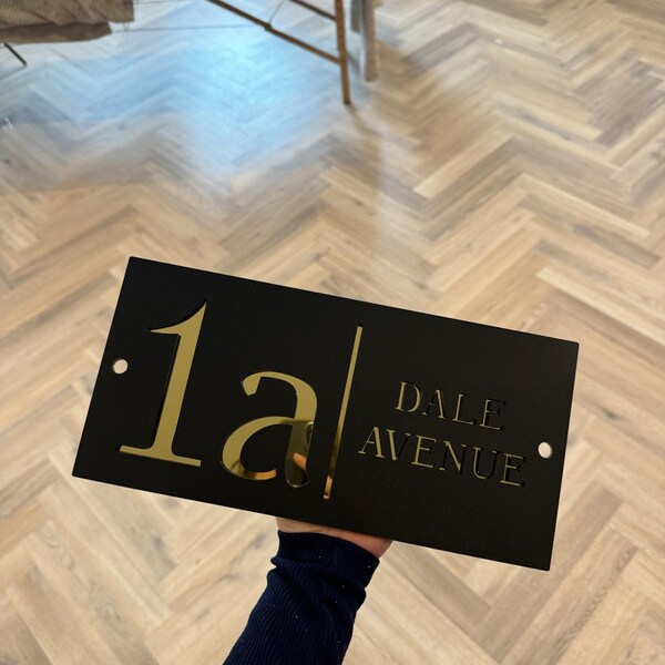 MODERN HOUSE SIGN | Address Plaque | House Number | House Signs | 290 X ...