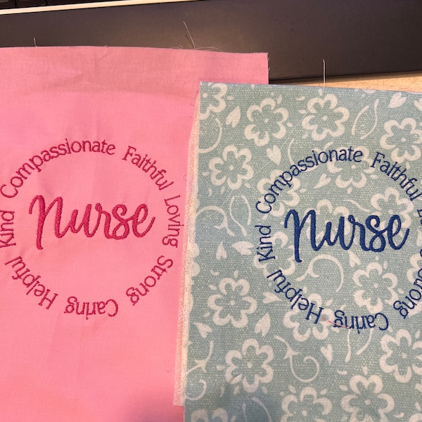 Nurse Embroidery Design File Health Care Worker DIY Gift Face Mask ...