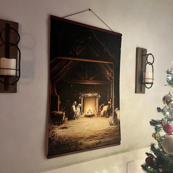 Religious Christmas Nativity Matte Vertical Posters, Christian Holiday ...
