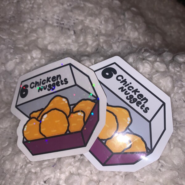 Chicken Nugget Sticker - Cute Food Stickers for Planners - Kawaii ...