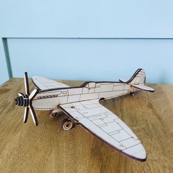 Spitfire Laser Cut Plane Dxf Ai Svg Digital Files for Laser Cutting ...