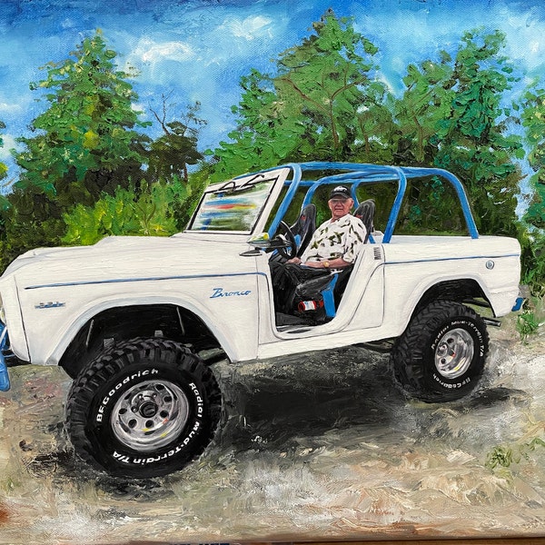 Jeep Willys CJ-5, Artist Signed Print, Jeep, Vintage, Man Cave, Gift ...
