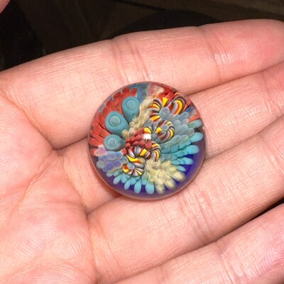Double Helix Pendant Twisted Glass Talisman Spiral Borosilicate ...
