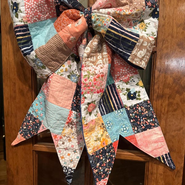 The Big Giant Reversible Quilted Bow | Beginner Friendly PDF Sewing ...