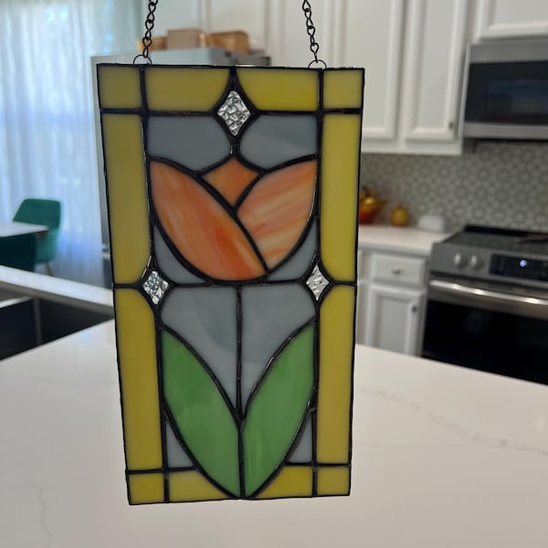 Traditional Tulip Stained Glass Pattern - Hobby License - Etsy