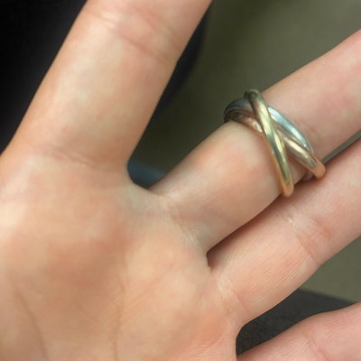 Mixed Metal Rolling Ring 4.5mm - Etsy