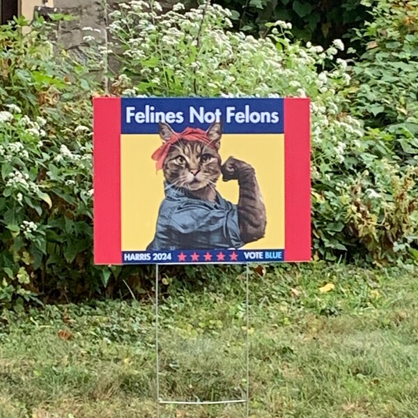 Felines Not Felons Car Magnet | Harris 2024 Magnet | Kamala Harris ...
