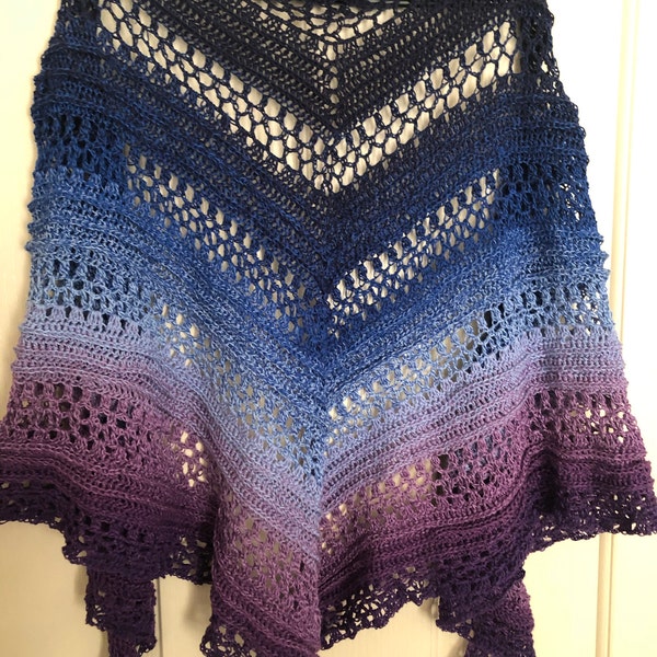 CROCHET PATTERN + VIDEO - This is Me Shawl - Top-down Triangle Shawl ...
