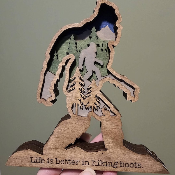 Custom Engraved Bigfoot Keepsake Trophy Sasquatch Gift - Etsy