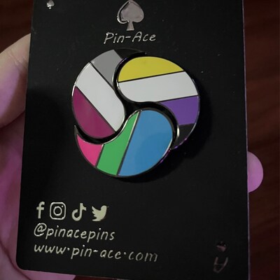 Customizable Pride 3-pin Set UPDATED LGBT Gay Bi Lesbian Trans Ace ...