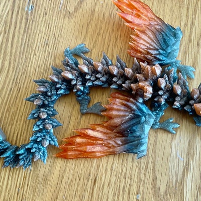 26.25 Spiked Dragon Articulating Flexi by Torua3d 008, Spiky Fidget Toy ...