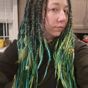 Wool Double Ended Single Ended Dreadlocks Fox Ombre Orange on - Etsy