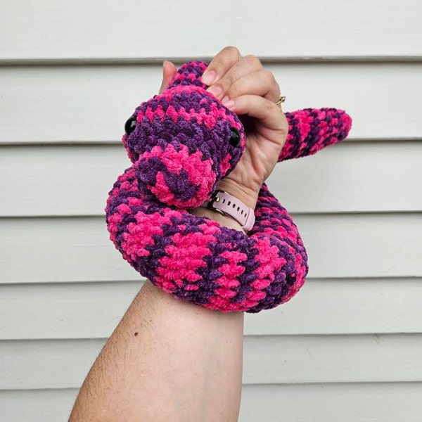 Snake Crochet Pattern and Tutorial / Viral Crochet Snake / Amigurumi ...